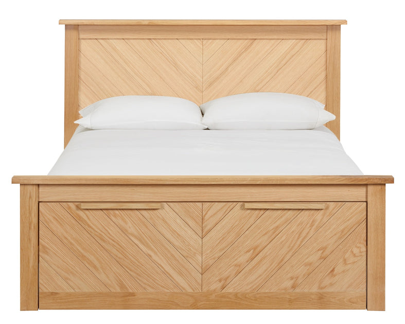 Kenji Oak Storage Bed Frame – Beechwood Beds