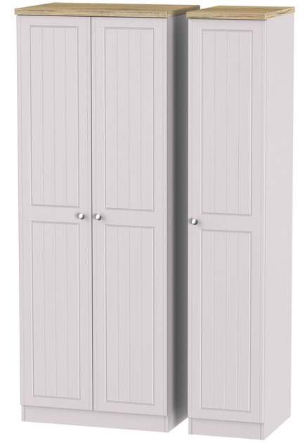 Vienna 3 Door Tall Wardrobe – Beechwood Beds